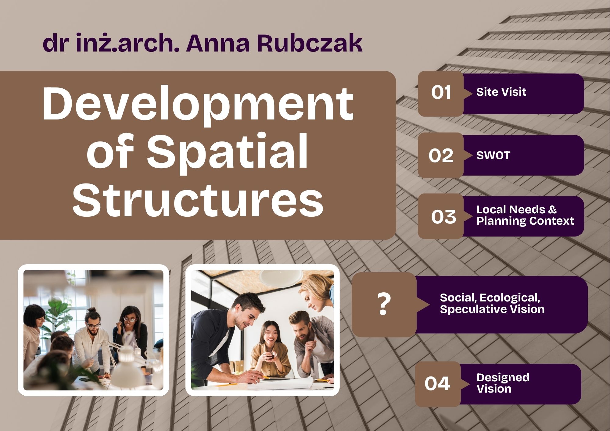DEVELOPMENT OF SPATIAL STRUCTURES 2024/25